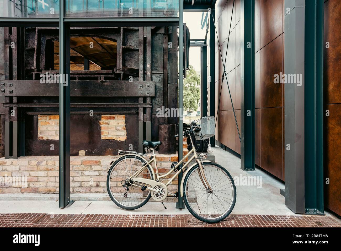 Interior of Norblin Factory with bicycle, Fabryka Norblina - post ...