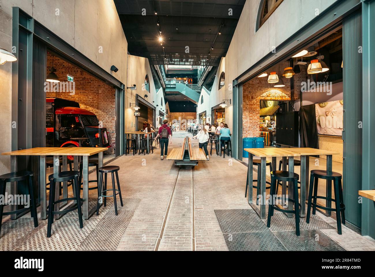 Interior of Norblin Factory, Fabryka Norblina - post-industrial ...