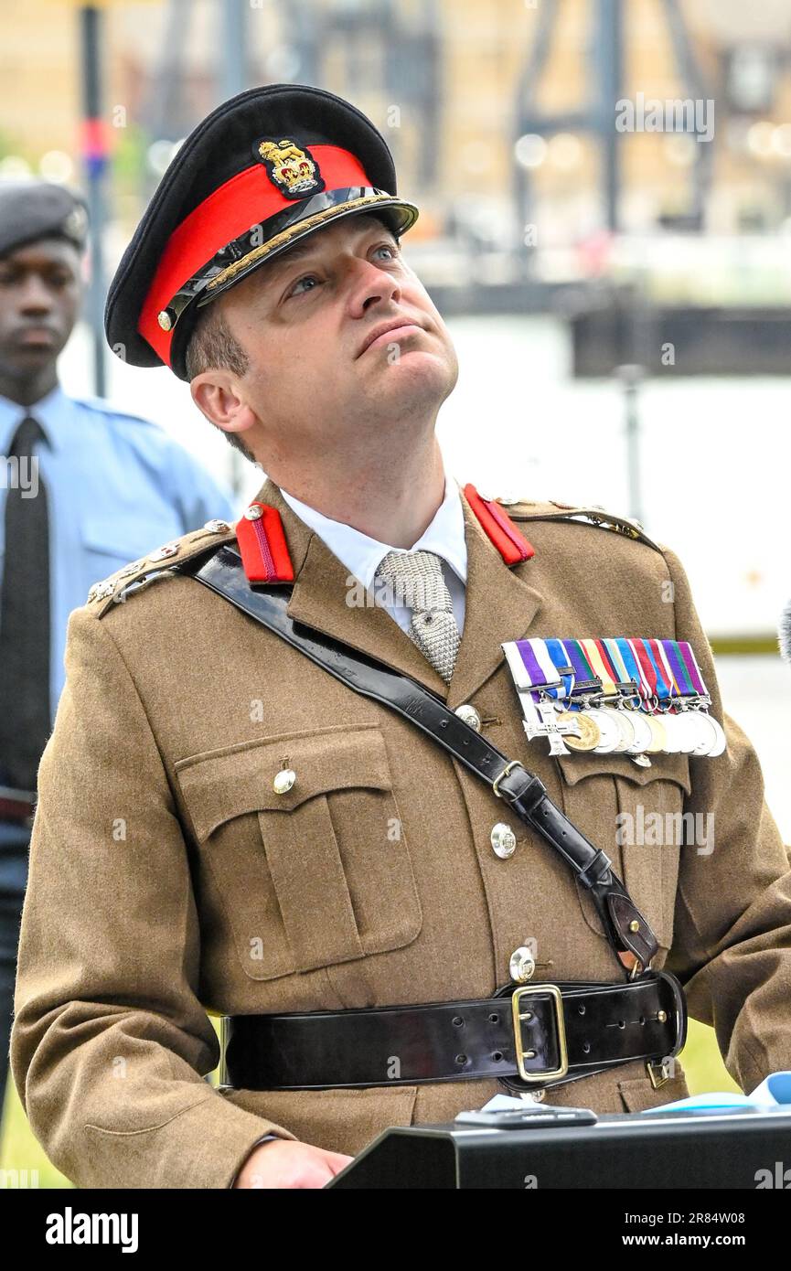 City Hall, London, UK. June 19 2023. Speaker Brigadier Jeremy Lamb at ...