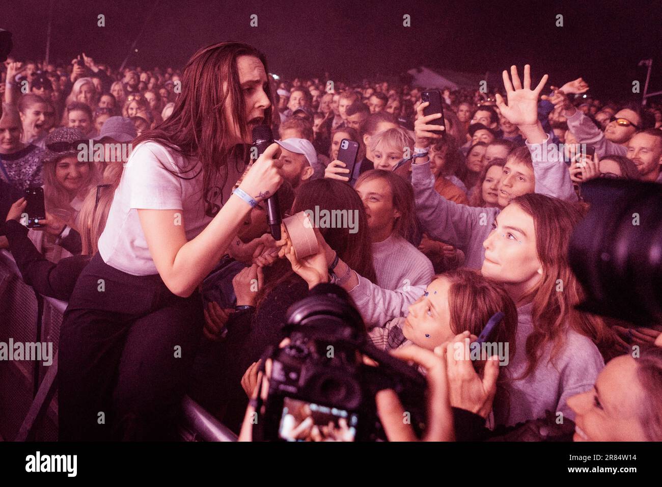 Kvaerndrup, Denmark. 08th, June 2023. The Danish singer and songwriter ...