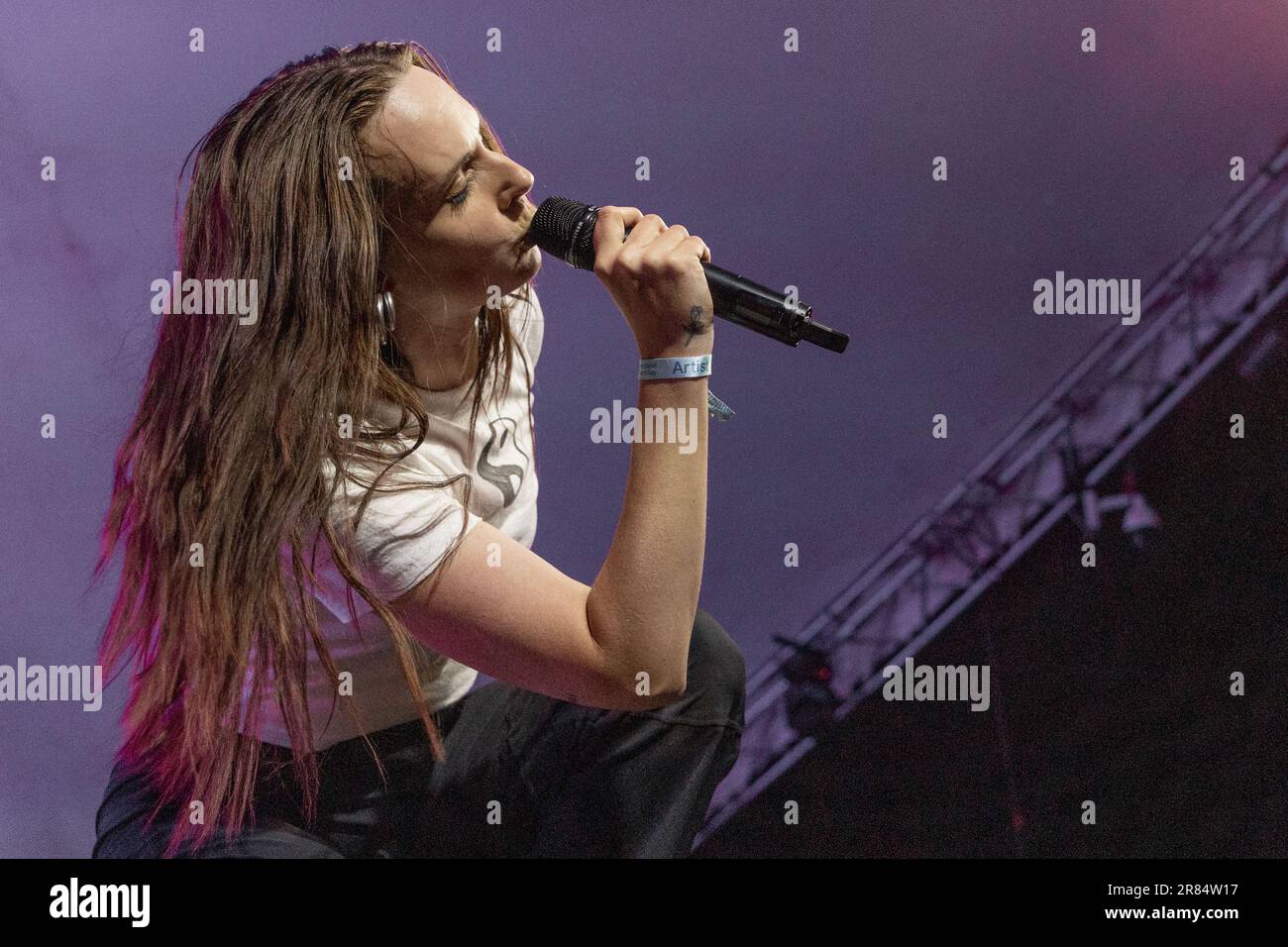 Kvaerndrup, Denmark. 08th, June 2023. The Danish singer and songwriter ...