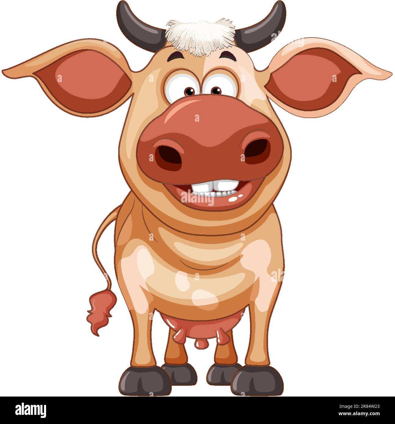 Cute cow cartoon character illustration Stock Vector Image & Art - Alamy