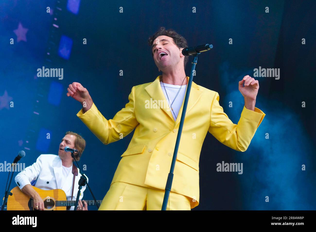 Newport, UK. 18th June, 2023. Singer songwriter Michael Holbrook ...