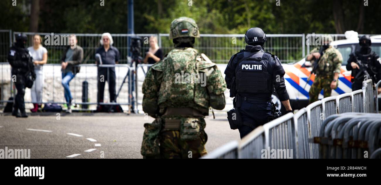 AMSTERDAM - Security at the extra-security court De Bunker for the ...