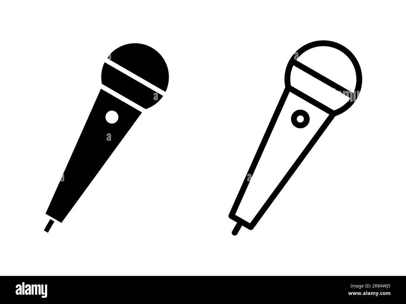Microphone icon set. karaoke icon vecto Stock Vector Image & Art - Alamy