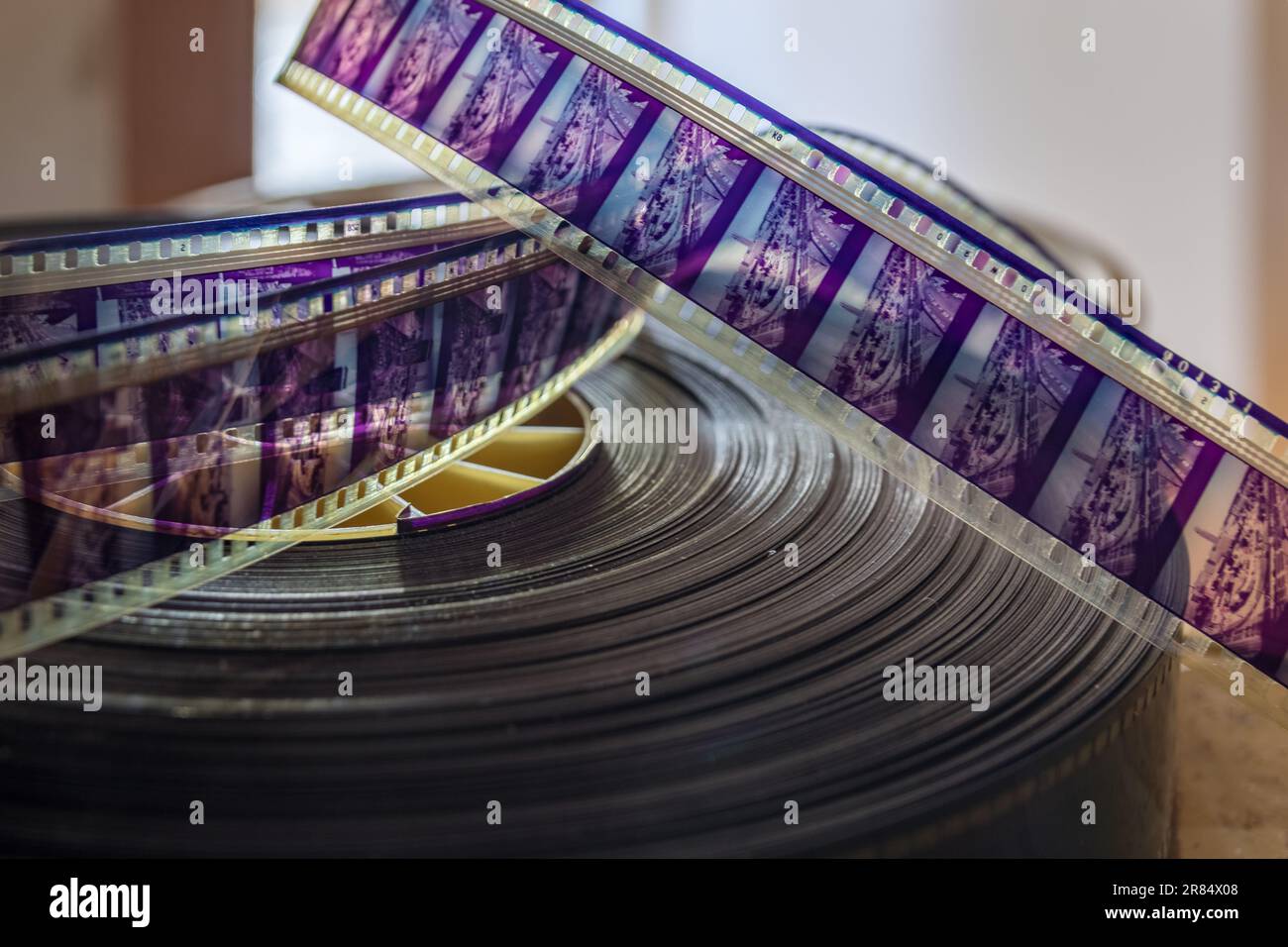 Retro film roll with single pictures Stock Photo - Alamy