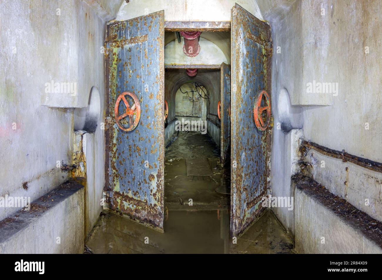 Access to an old bunker from World War II Stock Photo - Alamy