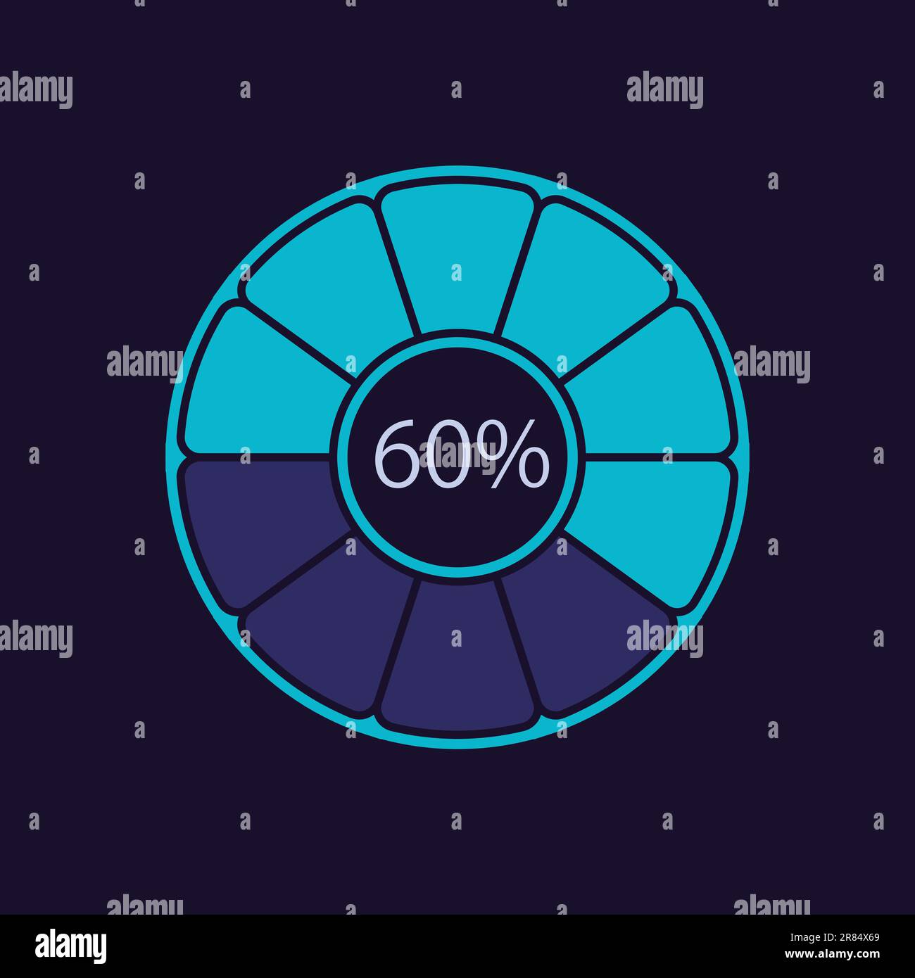 Fragmented donut infographic chart design template for dark theme Stock ... Fragmented donut infographic chart design template for dark theme Stock ...