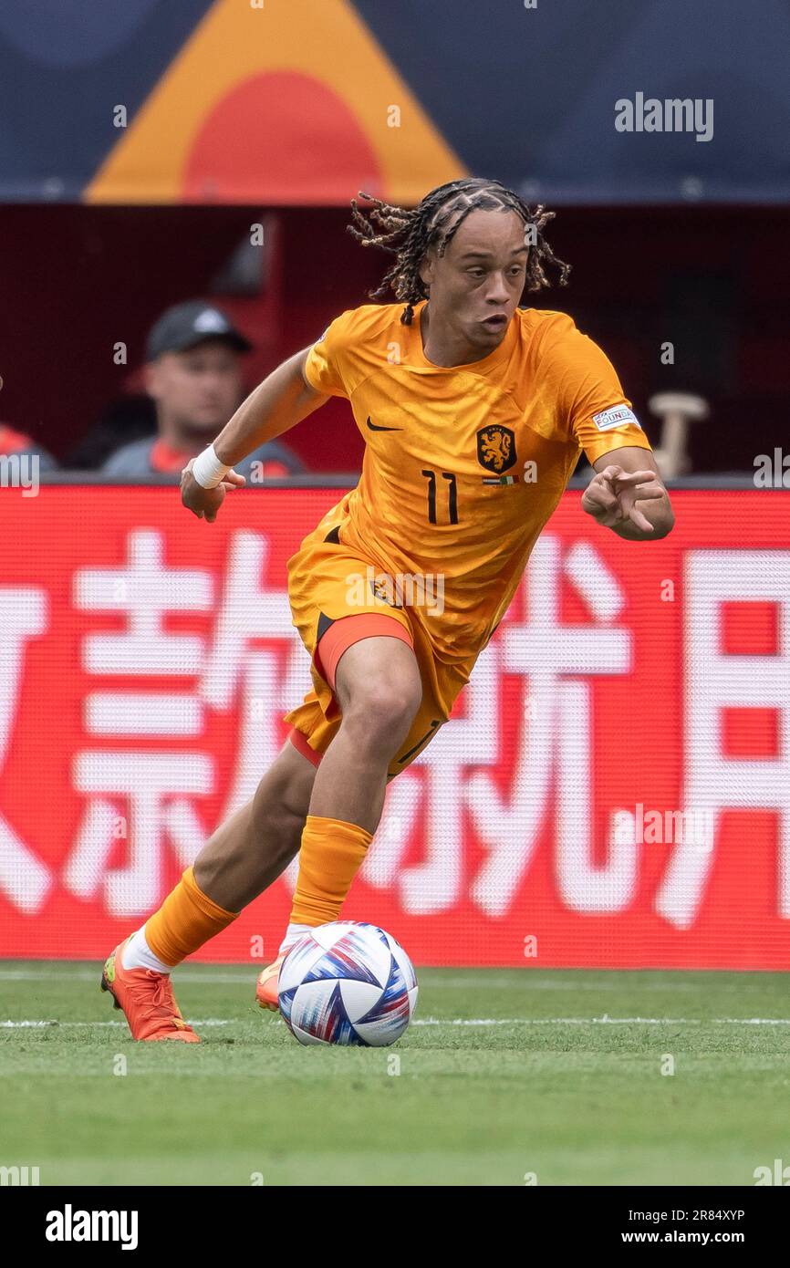 Xavi Simons (Netherlands) during the UEFA Nations League 2022-2023 ...