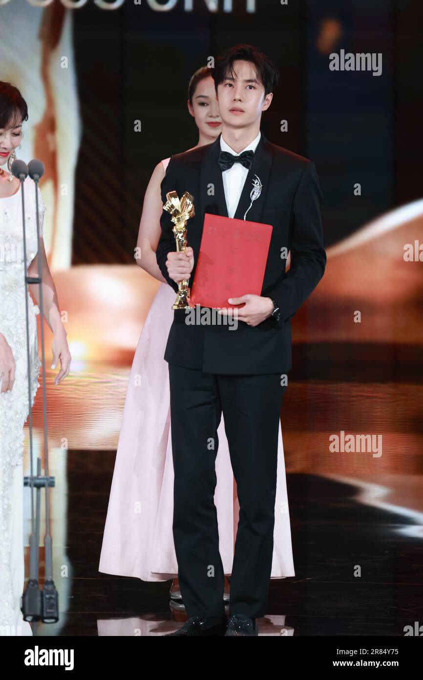 Chinese actor, dancer, singer, rapper, and professional road motorcycle racer Wang Yibo won the ...