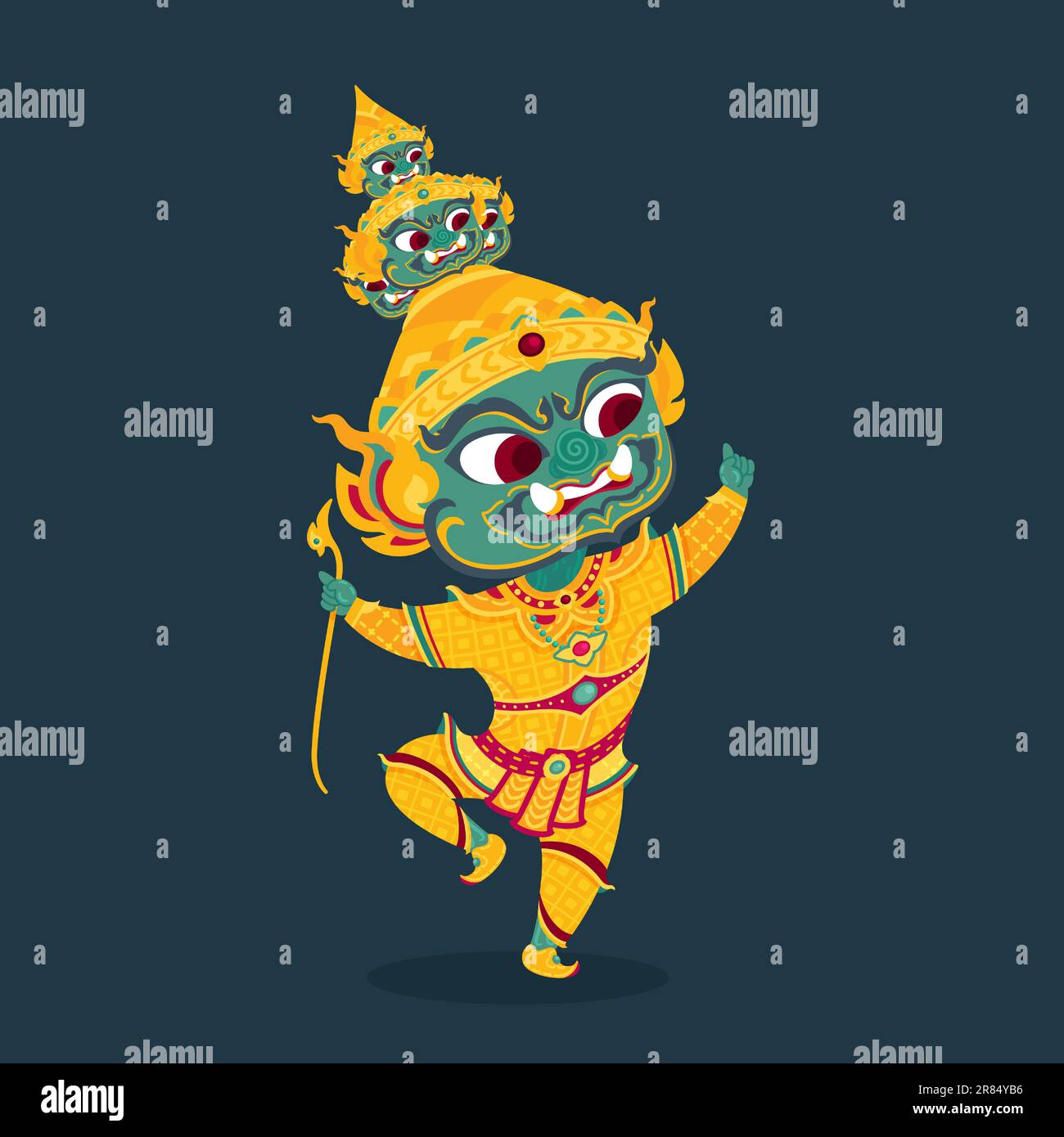 yak : thai traditional giant character design cultural art performance ...