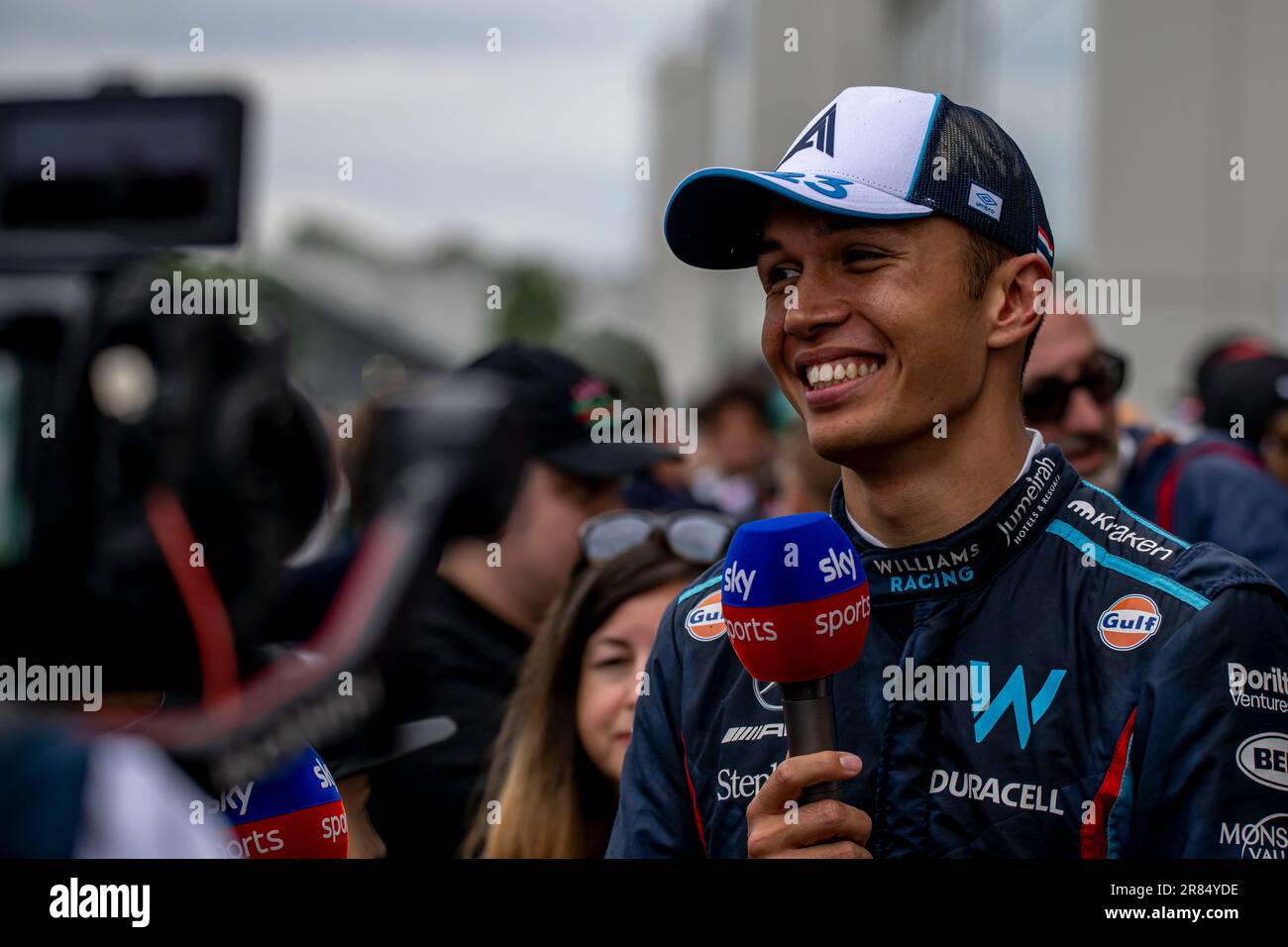 Montréal, Canada, June 18, Alex Albon, from Thailand competes for ...