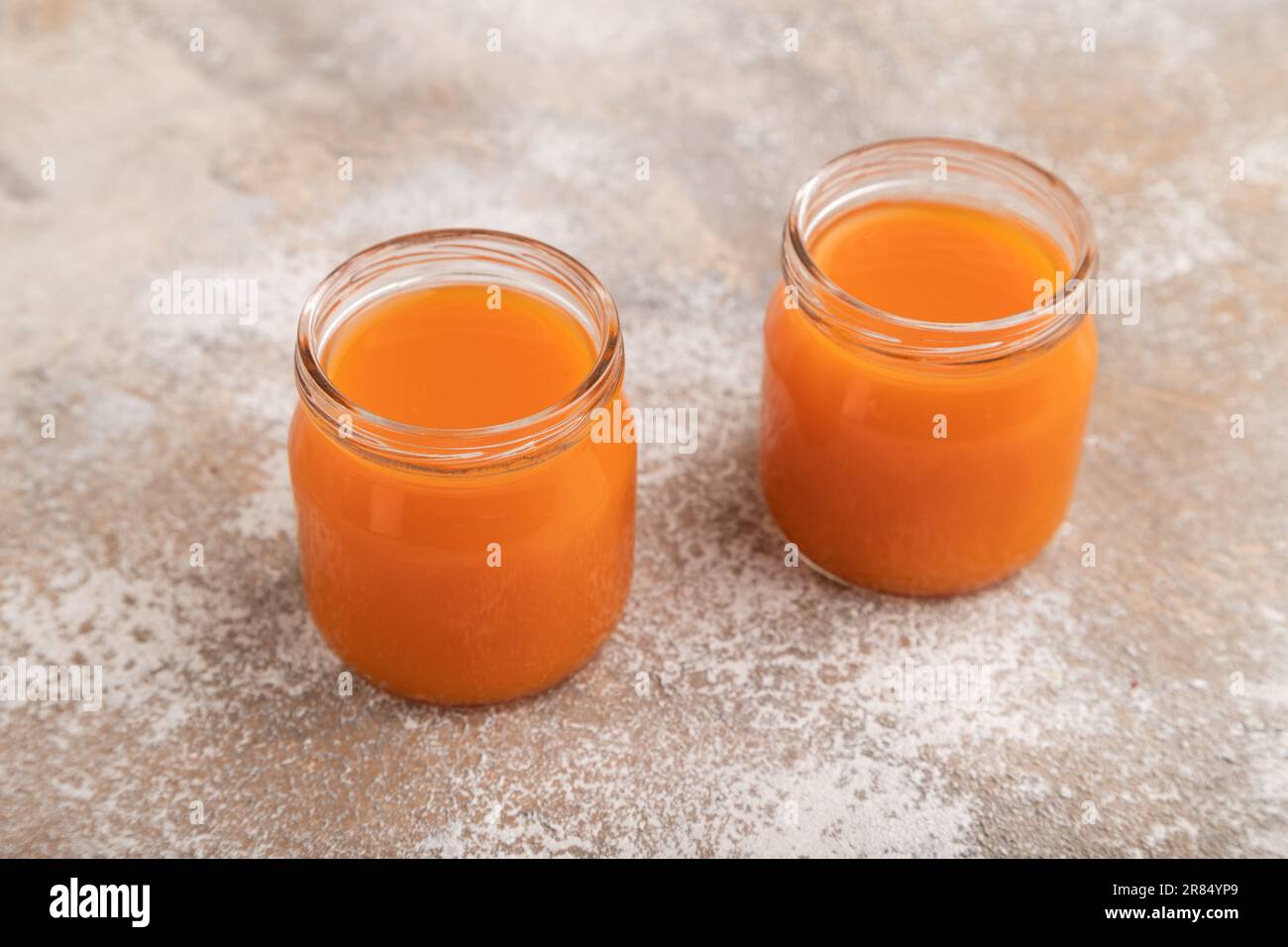 Baby puree with fruits mix, pumpkin, persimmon, mango infant formula in ...