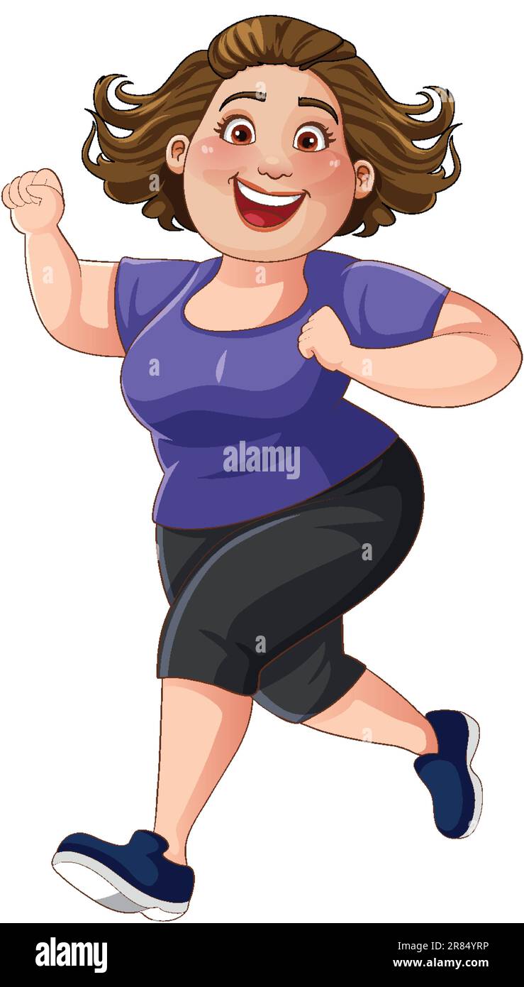 Middle age exercise jogging Stock Vector Images - Alamy