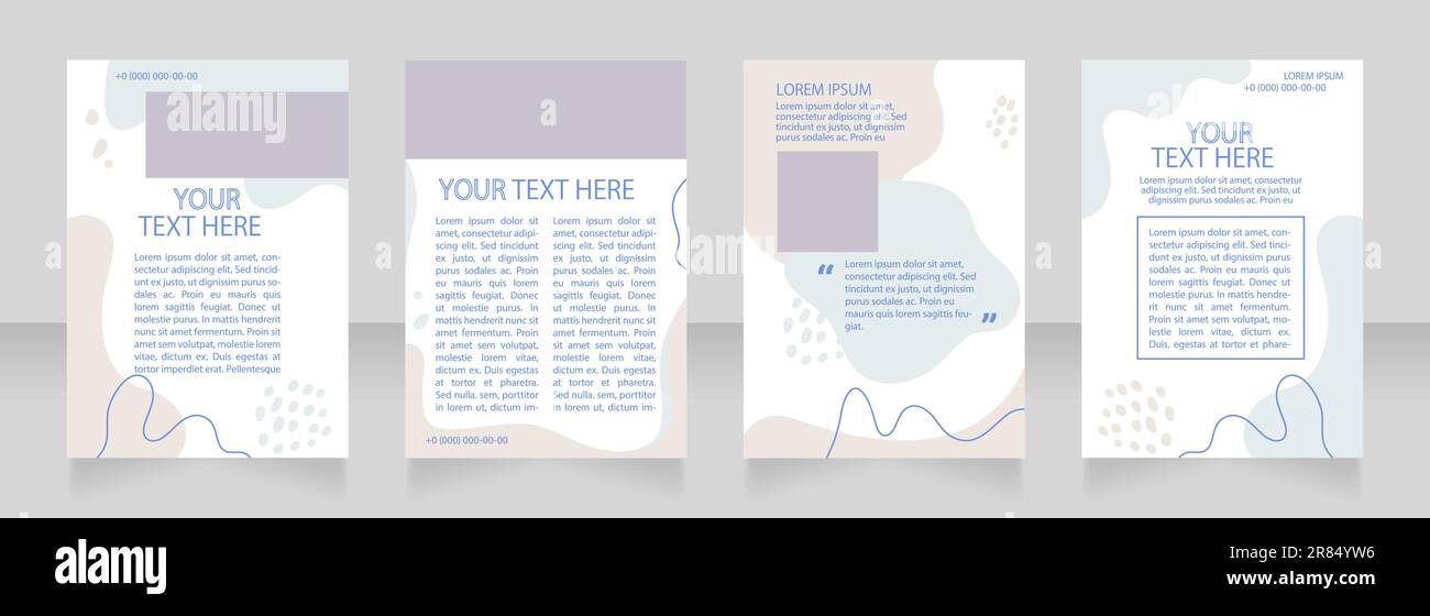 Merchandising company advertisement blank brochure layout design Stock ...