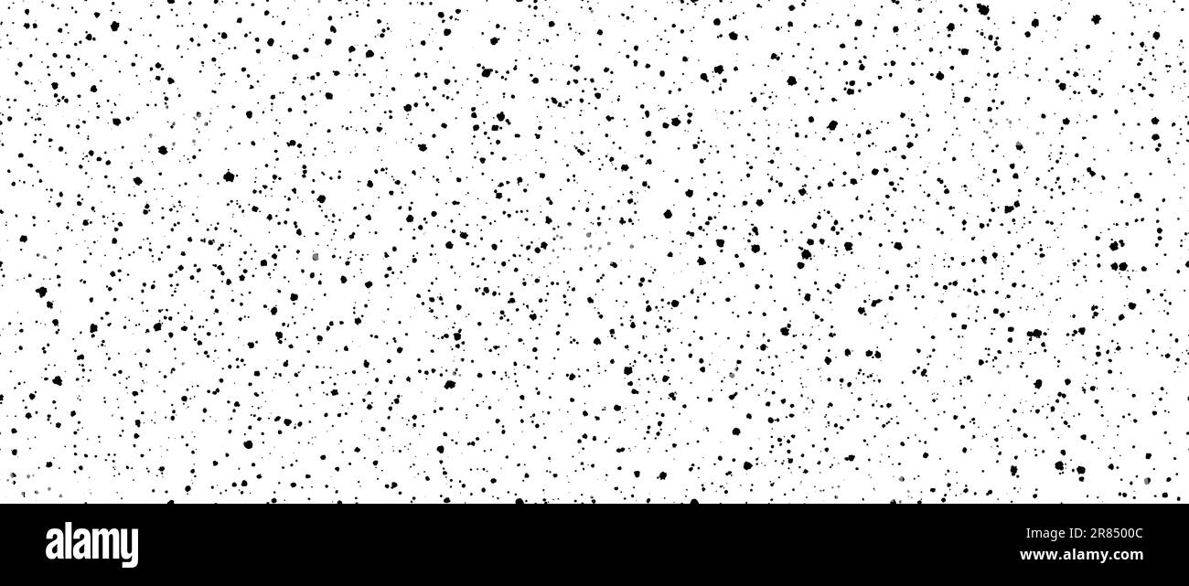Seamless Splashed Dots Pattern Black Noise Grain Repeating Texture Particles Splashes Drops