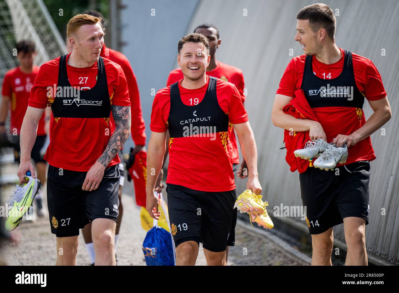 Mechelen, Belgium. 19th June, 2023. Mechelen's David Bates, Mechelen's ...