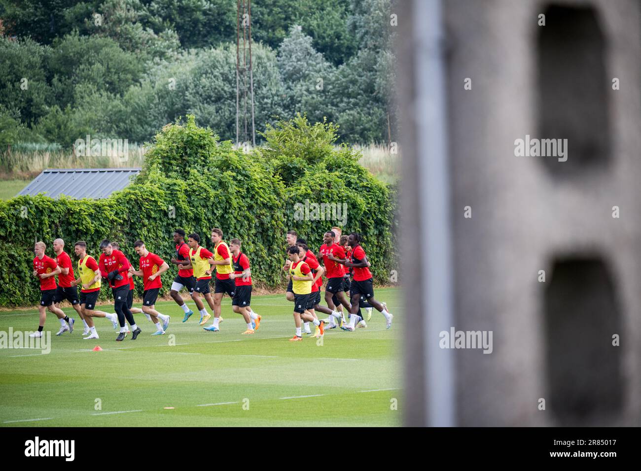 Mechelen, Belgium. 19th June, 2023. Mechelen's players pictured at the ...