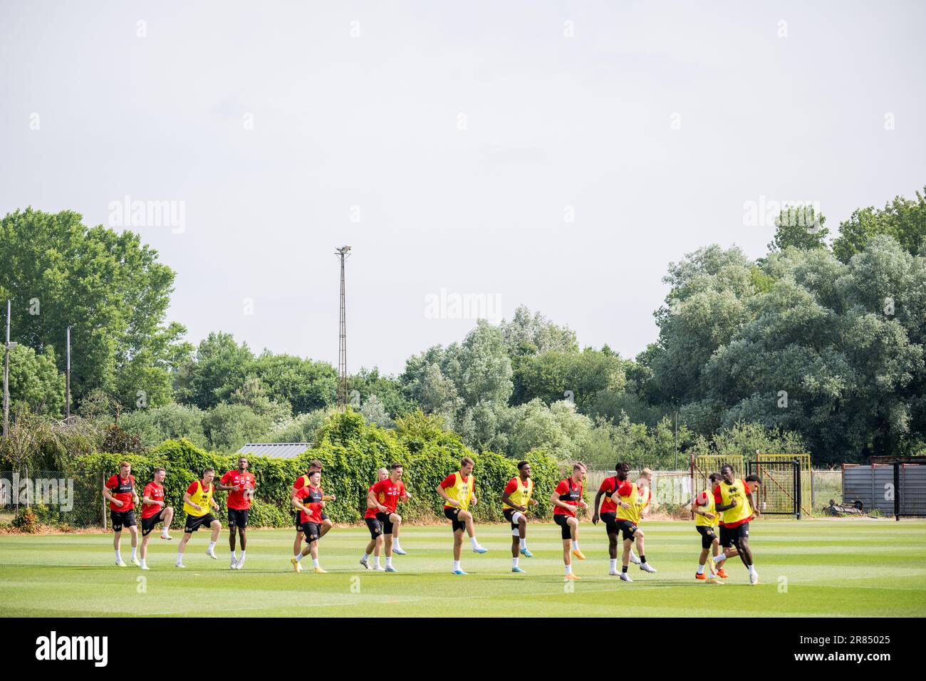 Mechelen, Belgium. 19th June, 2023. Mechelen's players pictured at the ...