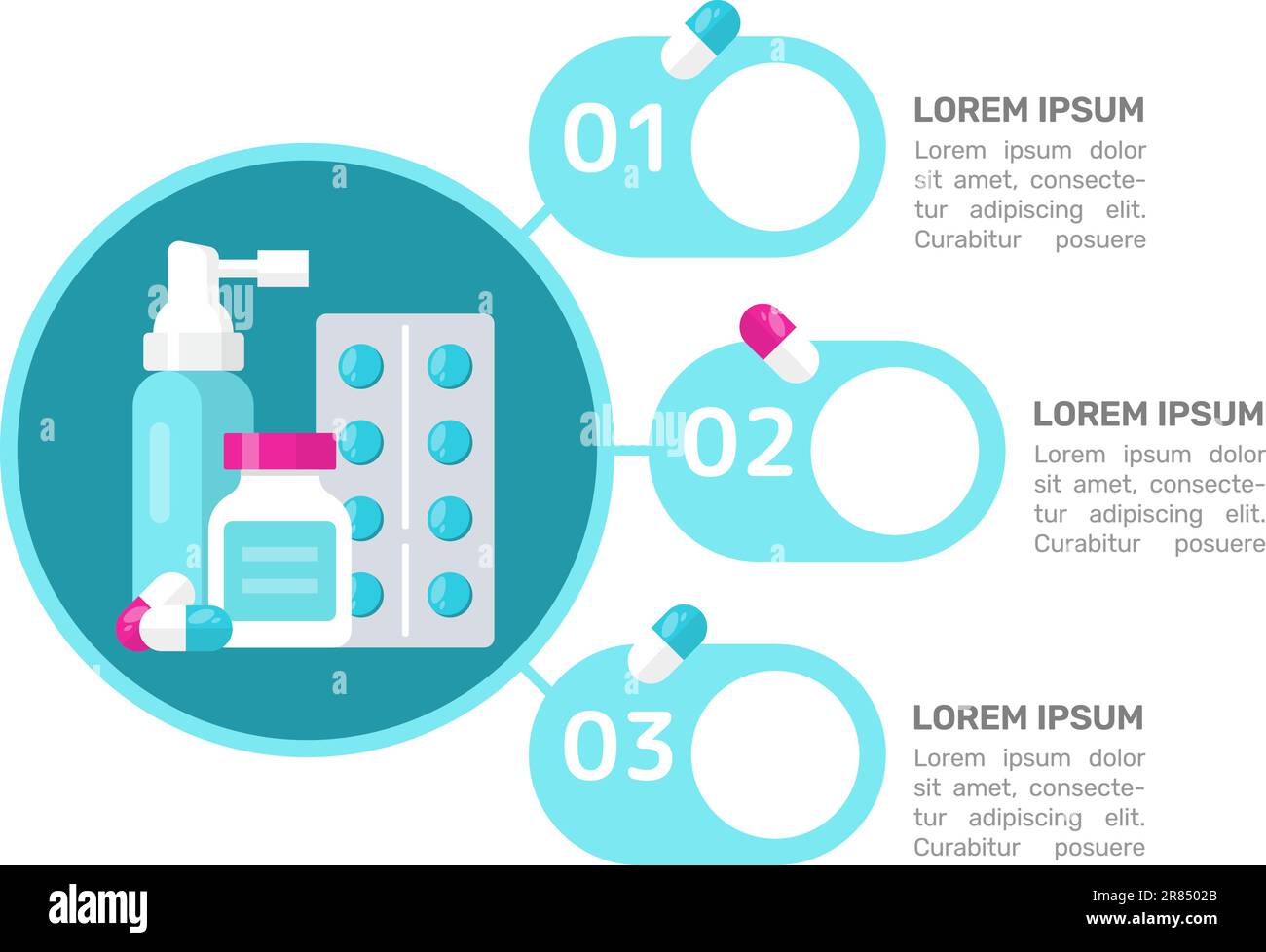 Health treatment infographic chart design template Stock Vector Image ...
