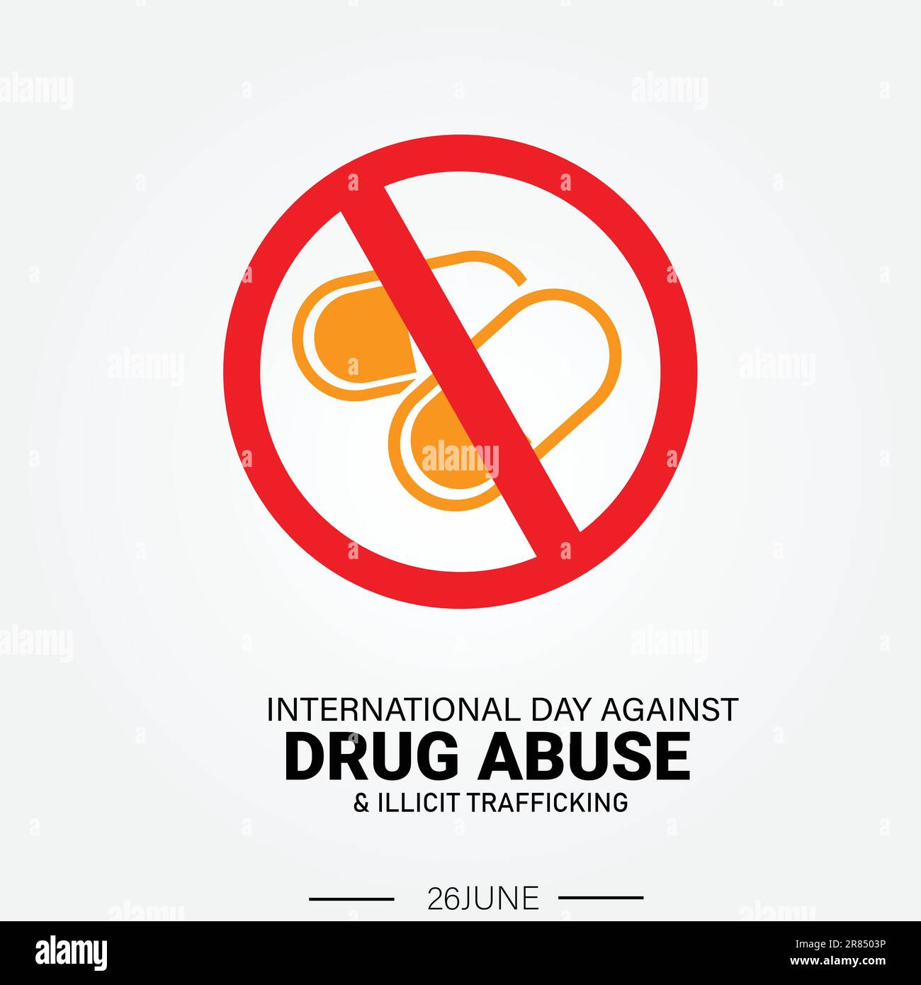 INTERNATIONAL DAY AGAINST DRUG AND ILLICIT TRAFFICKING Stock Vector ...