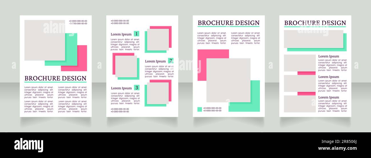 Art museum exhibition schedule blank brochure layout design Stock ...