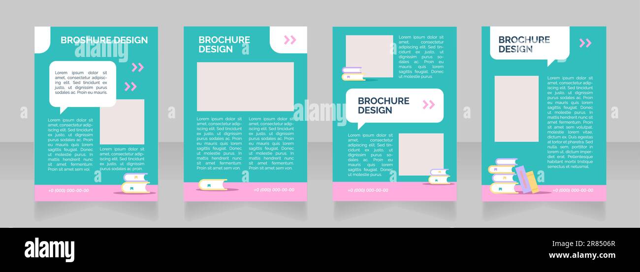 Tuition assistance program blank brochure layout design Stock Vector ...