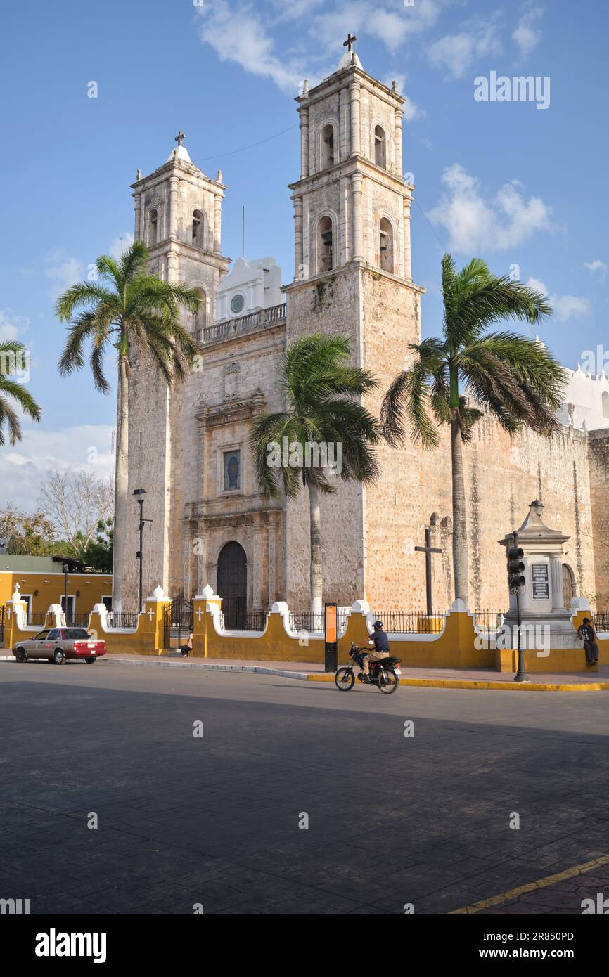 Catholic church of the Templo De San Servacio Valladolid Yucatan Mexico ...