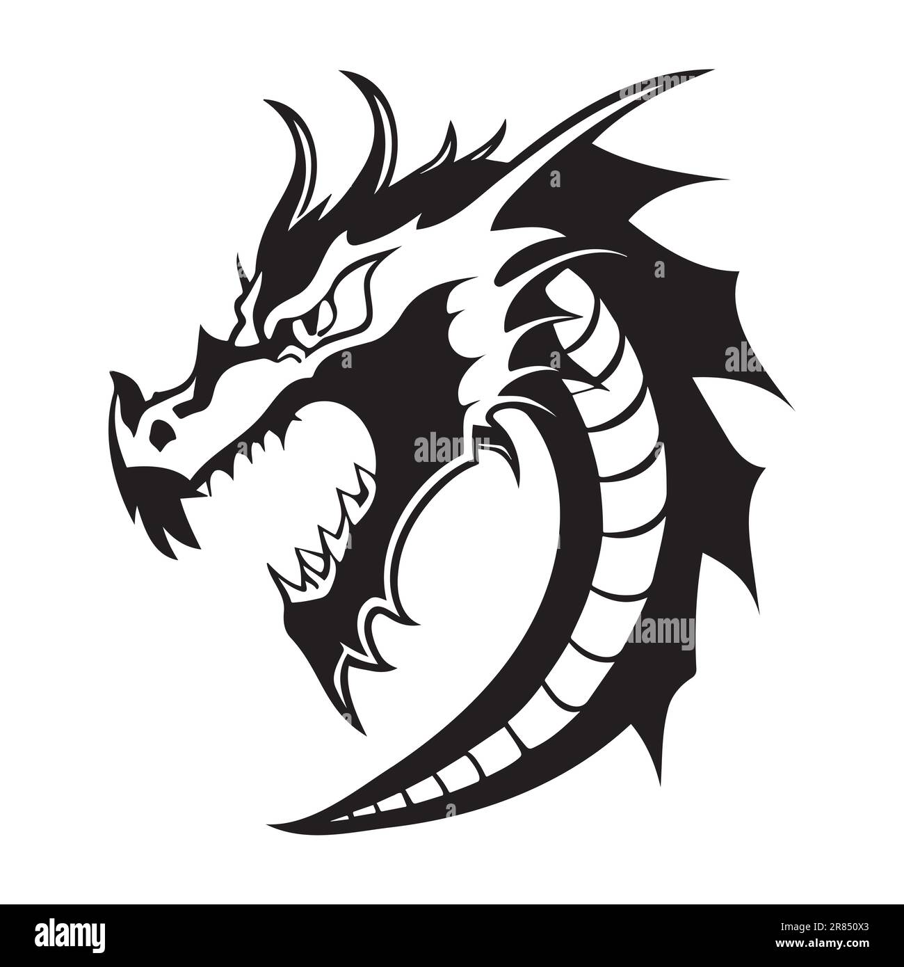 Dragon Face Template