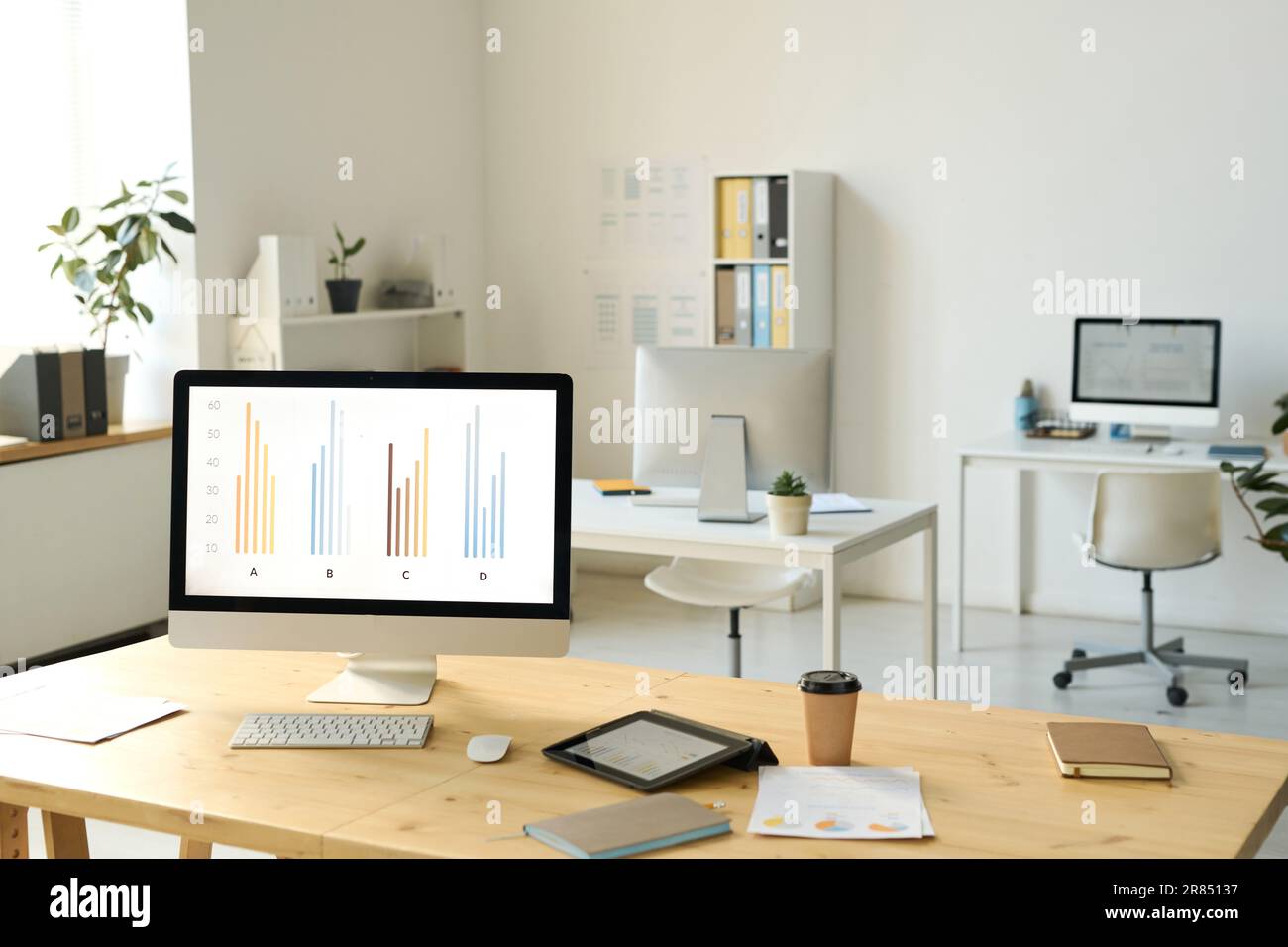 Image modern workplace computer hi-res stock photography and images - Alamy