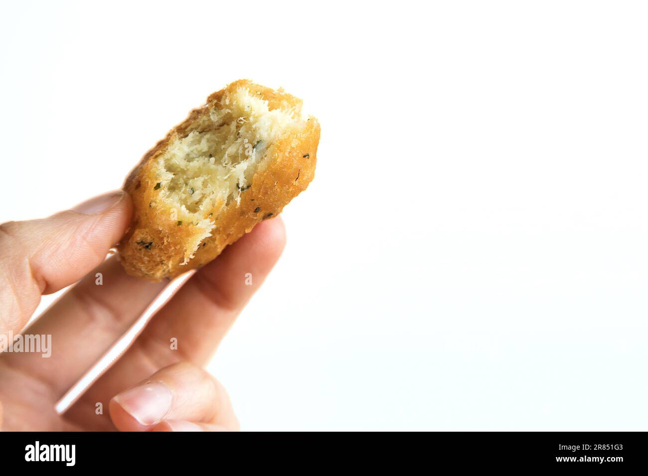 Cod dumpling, or "bolinho de bacalhau", very famous in Portuguese ...