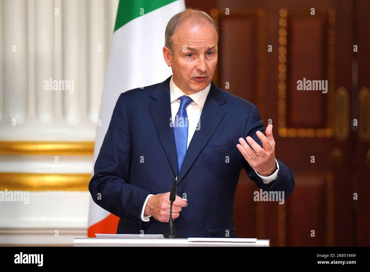 Tanaiste and foreign affairs minister Micheal Martin during a press ...