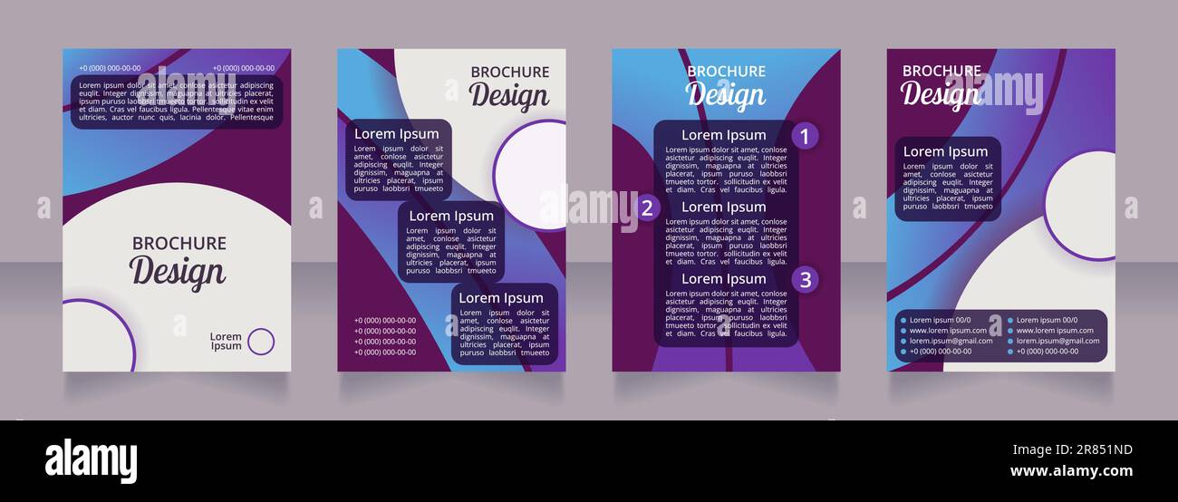 Eating disorders and its treatment blank brochure layout design Stock ...