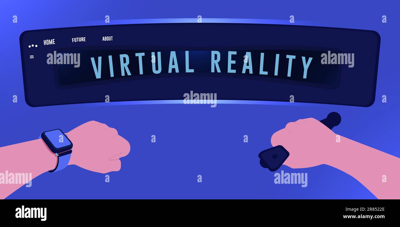 AI Virtual reality Technology. New futuristic Technology graphic design ...