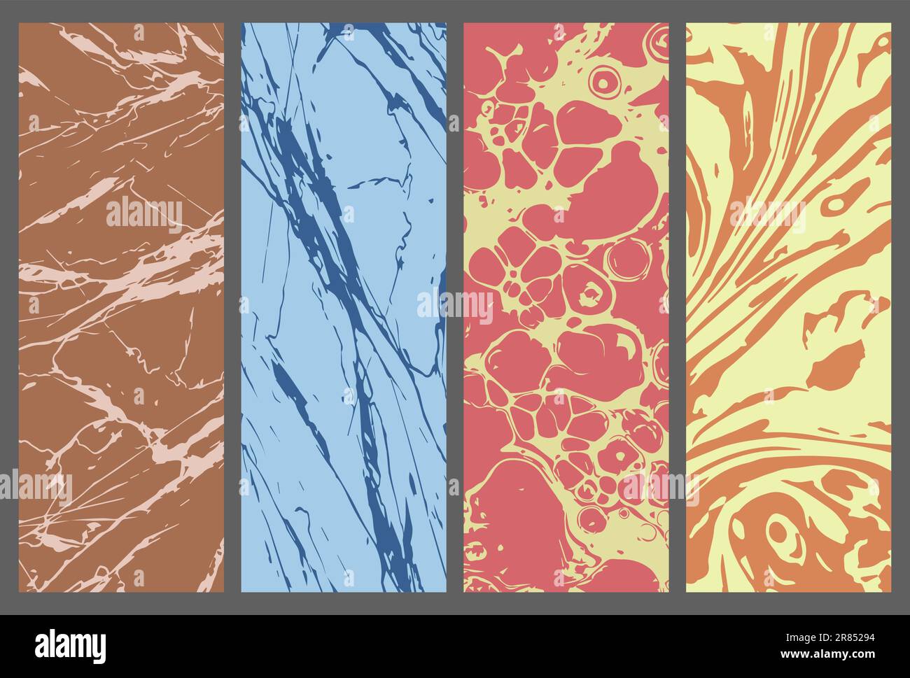 A set of color templates for creative ideas for the design of booklets ...