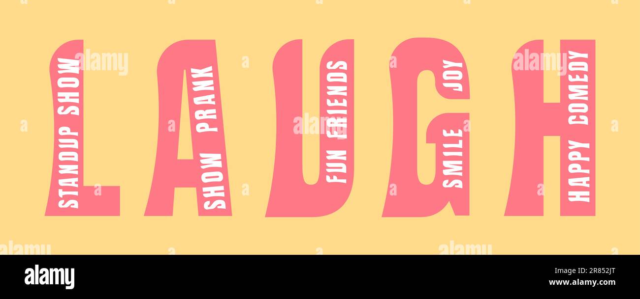 Laugh word collage Stock Vector Image & Art - Alamy