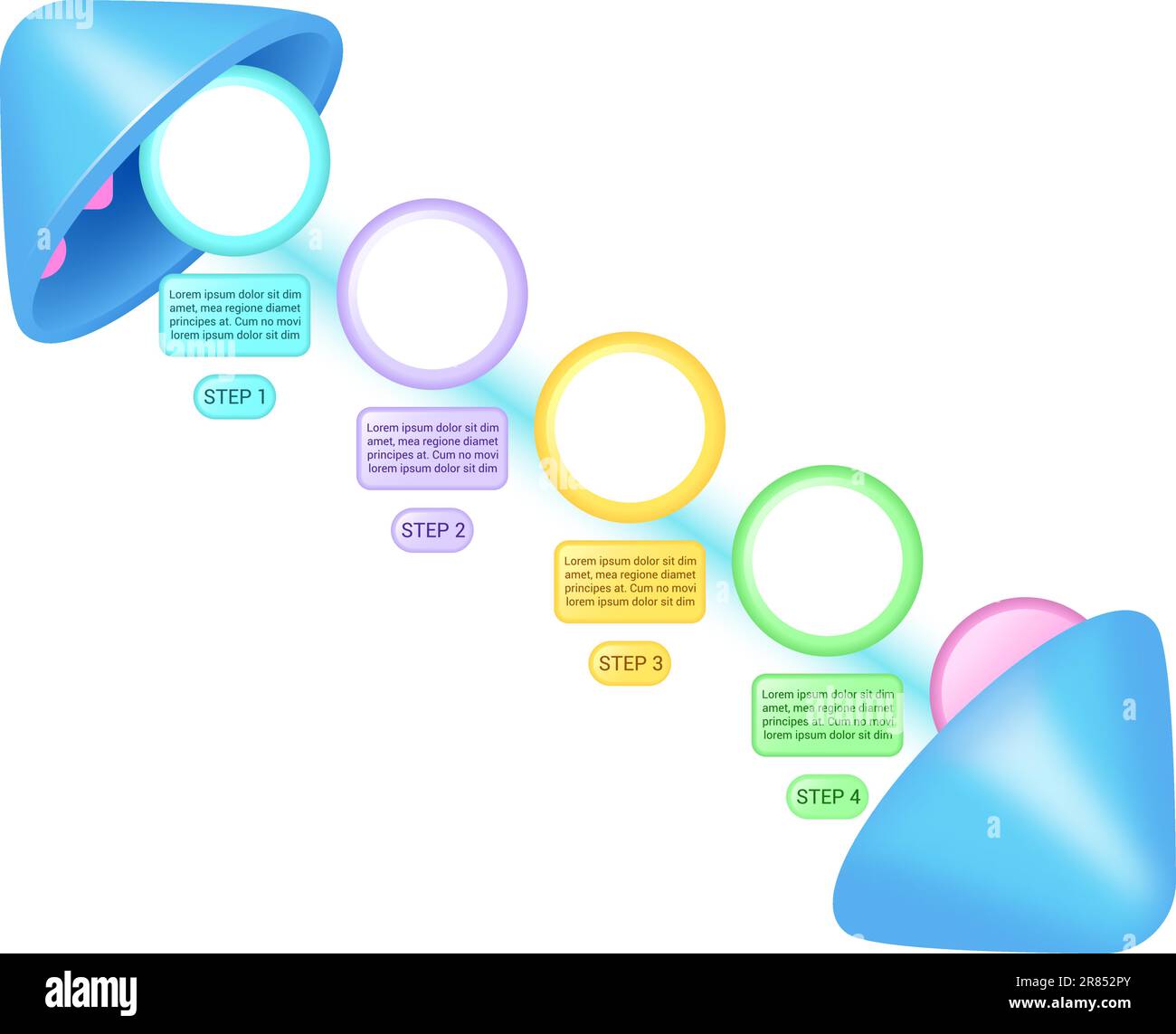 Science colourful infographic chart design template Stock Vector Image ...