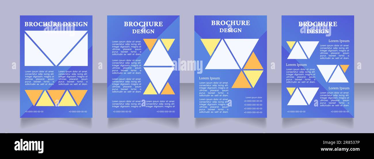 Waste recycling advantages blank brochure layout design Stock Vector ...