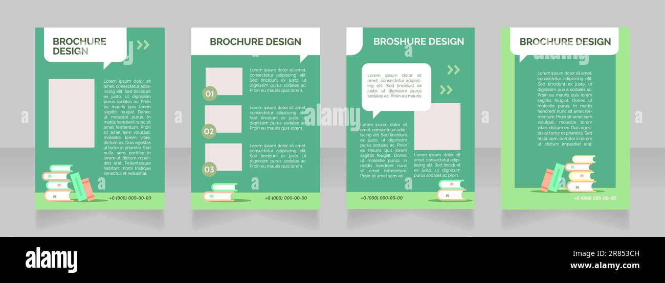 Academic program for students blank brochure layout design Stock Vector ...