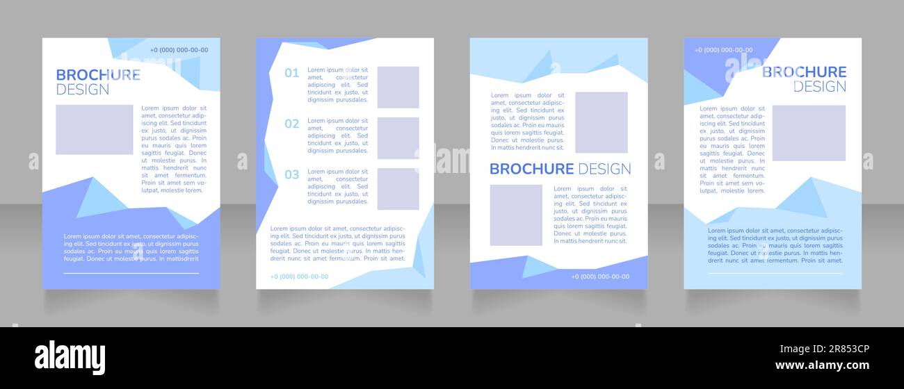 Practical training offering blank brochure layout design Stock Vector ...