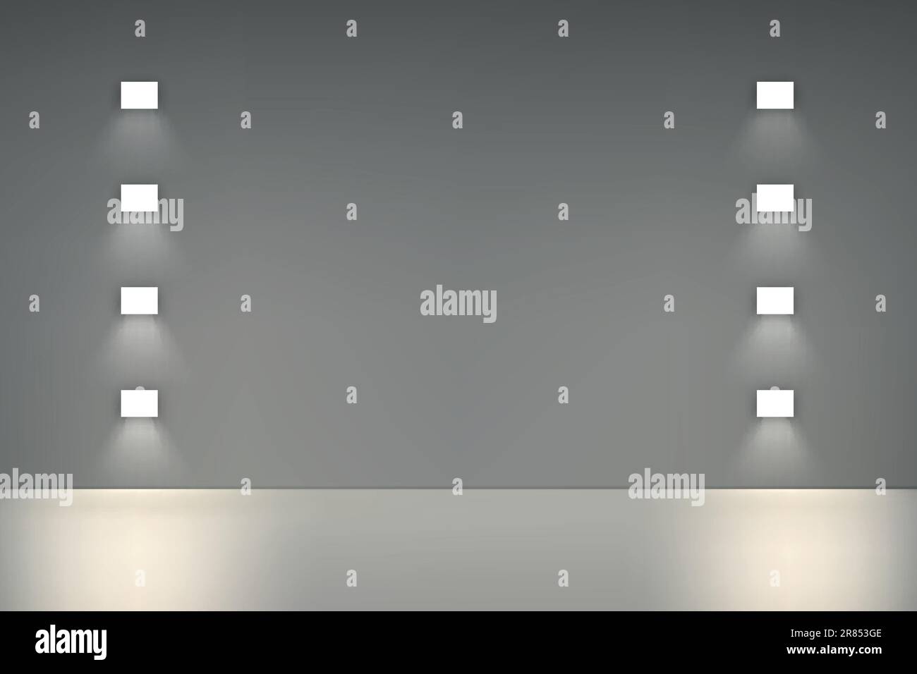 Empty studio room background with spotlight. Template for display or ...