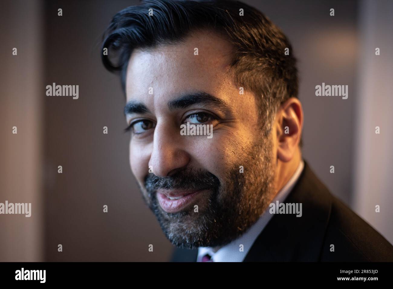Humza Yousaf, MSP of the (SNP) Scottish National Party, candidate for ...