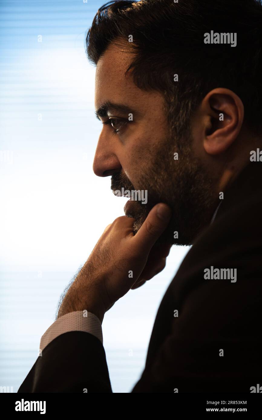 Humza Yousaf, MSP of the (SNP) Scottish National Party, candidate for ...