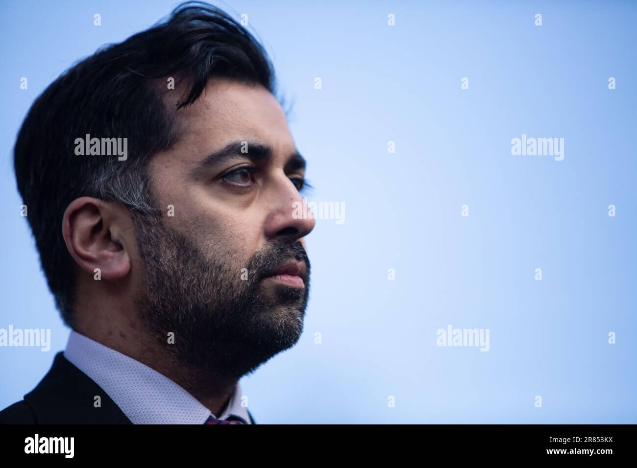 Humza Yousaf, MSP of the (SNP) Scottish National Party, candidate for ...