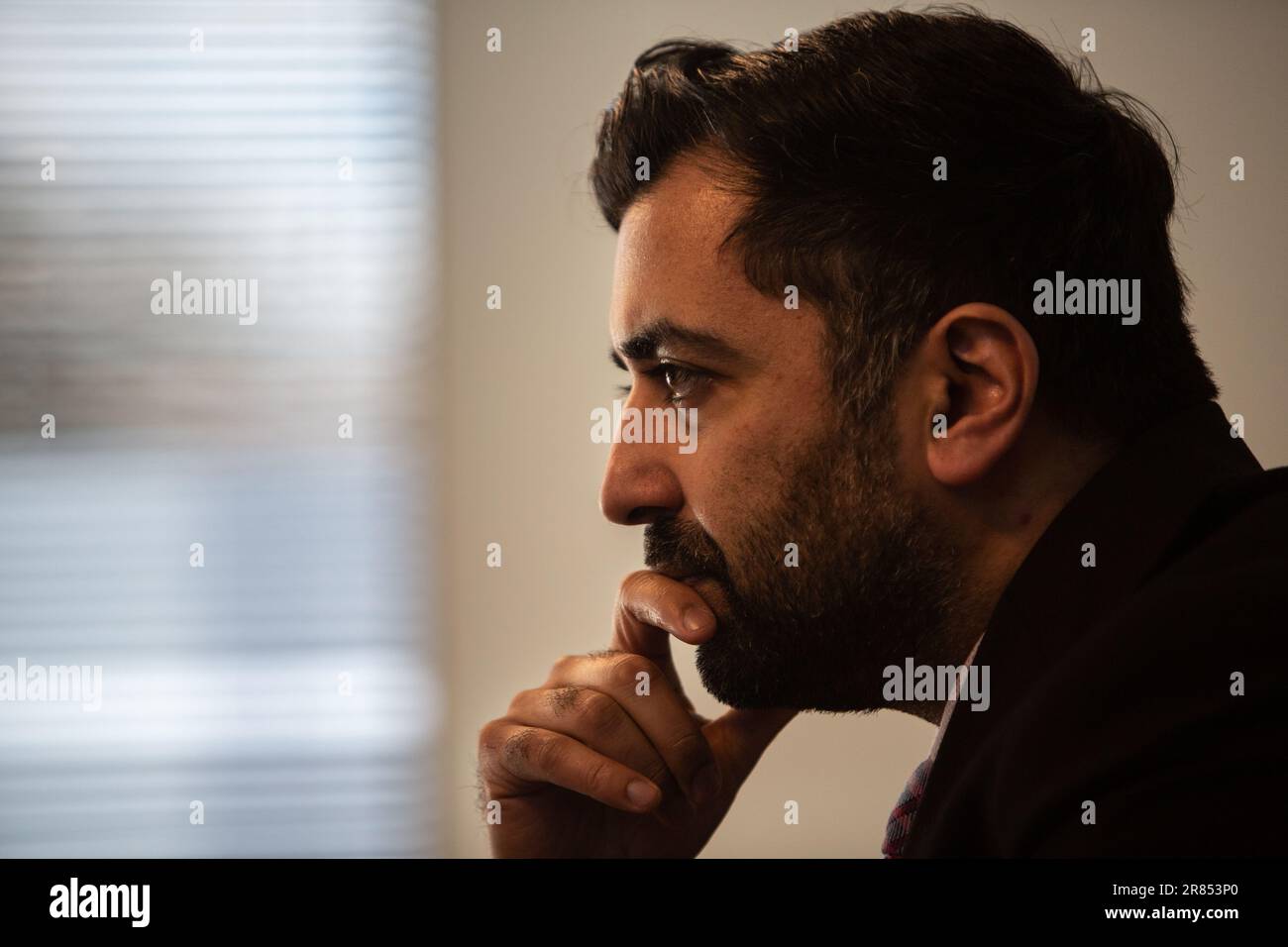 Humza Yousaf, MSP of the (SNP) Scottish National Party, candidate for ...
