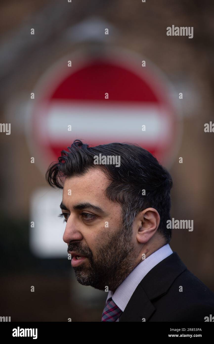 Humza Yousaf, MSP of the (SNP) Scottish National Party, candidate for ...