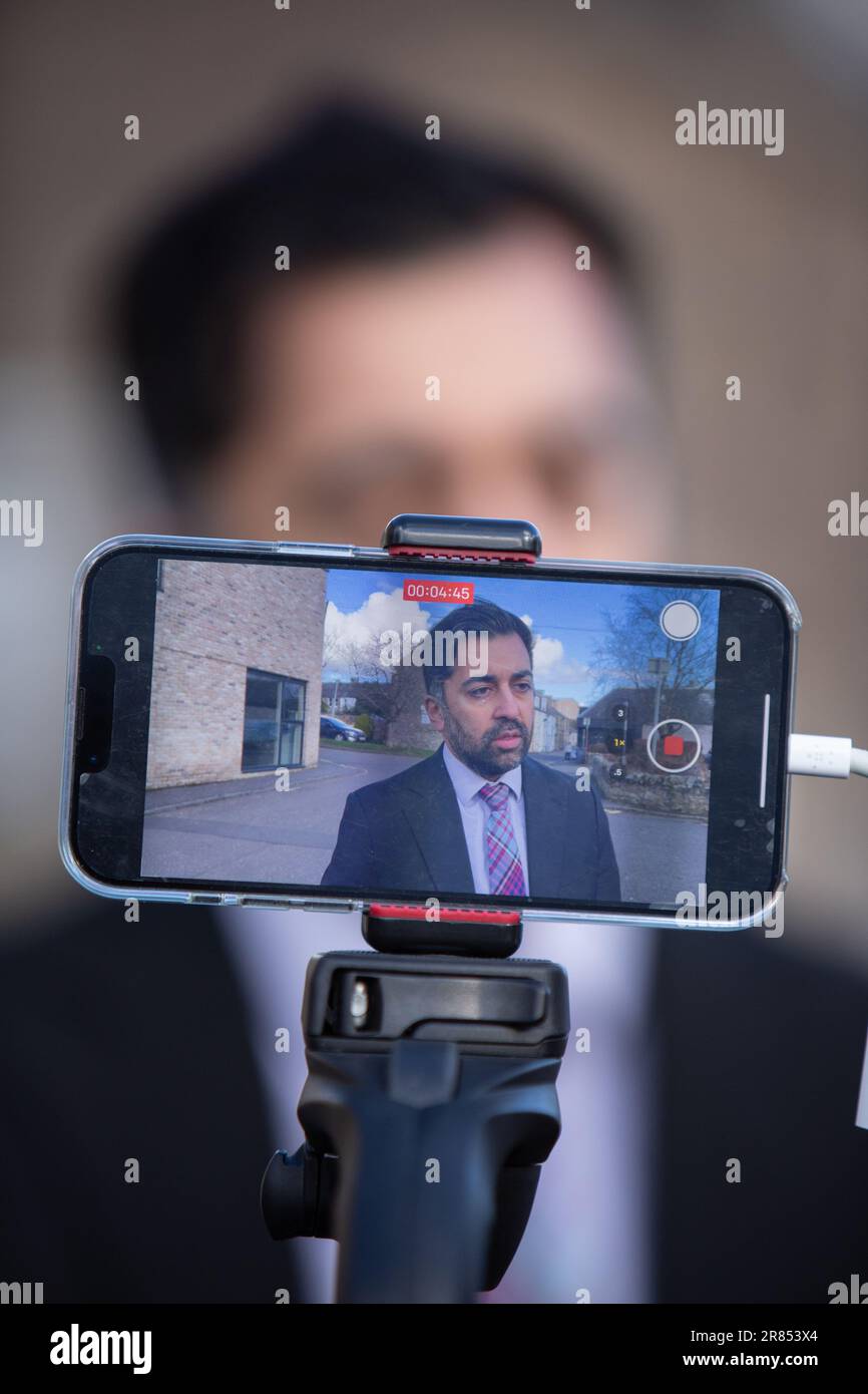Humza Yousaf, MSP of the (SNP) Scottish National Party, candidate for ...