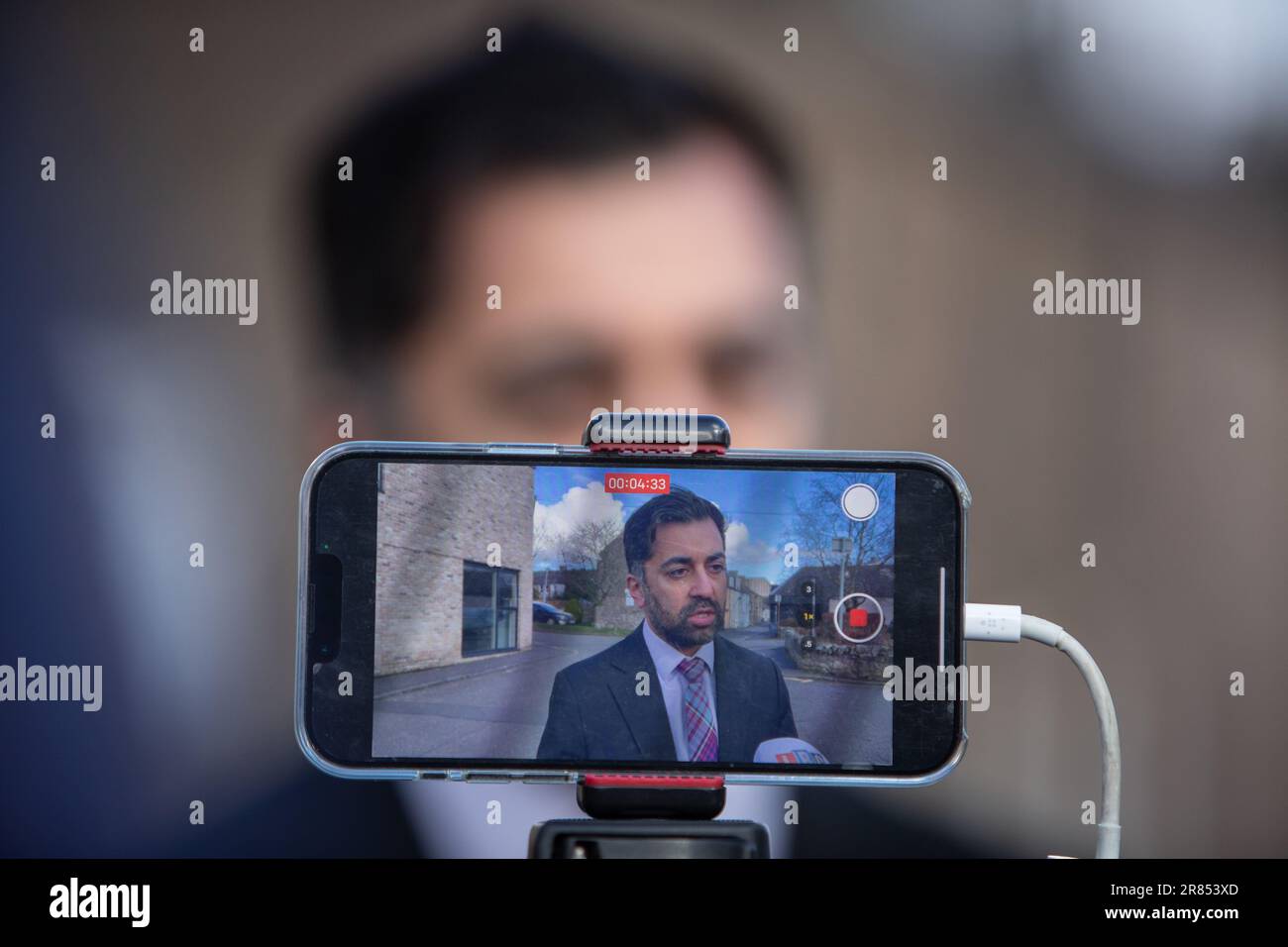 Humza Yousaf, MSP of the (SNP) Scottish National Party, candidate for ...