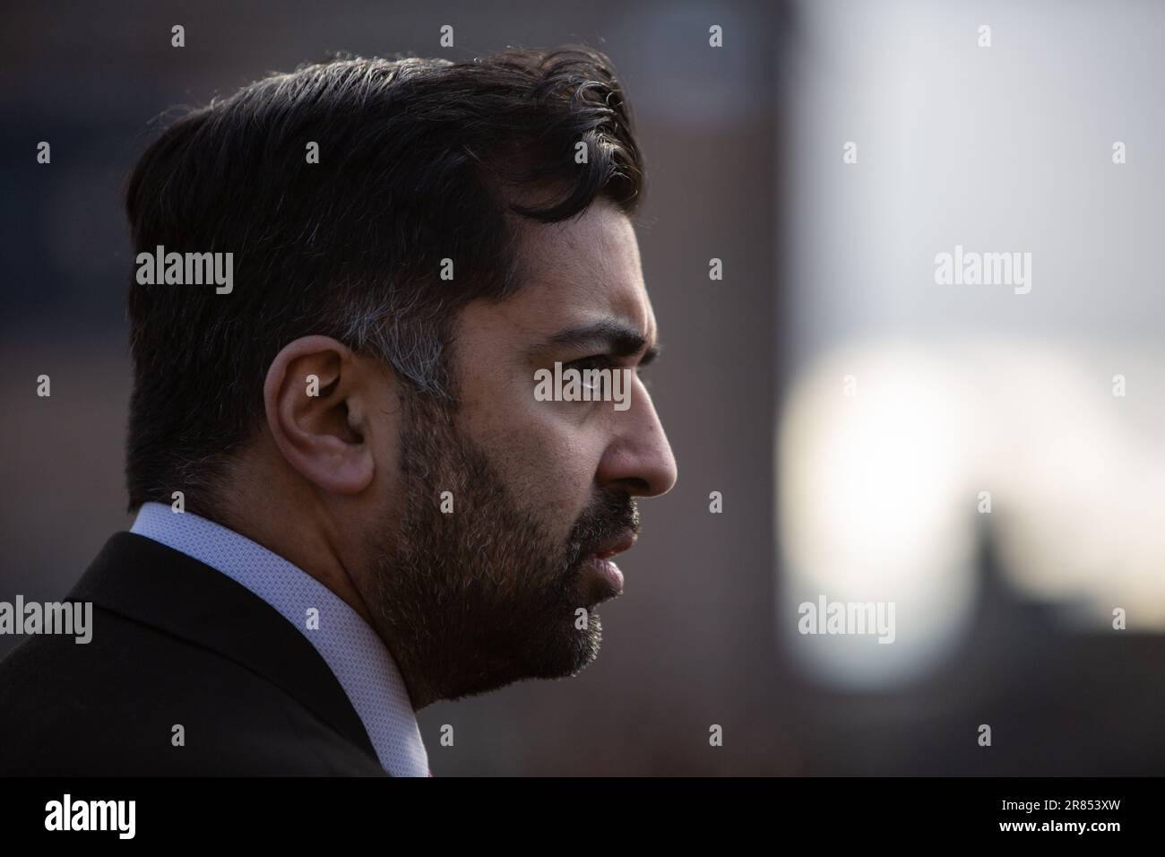 Humza Yousaf, MSP of the (SNP) Scottish National Party, candidate for ...
