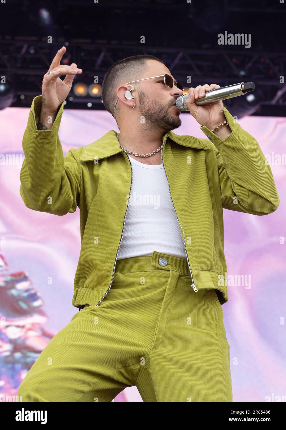 Fredrikstad, Norway. 16th, June 2023. The Norwegian singer and ...